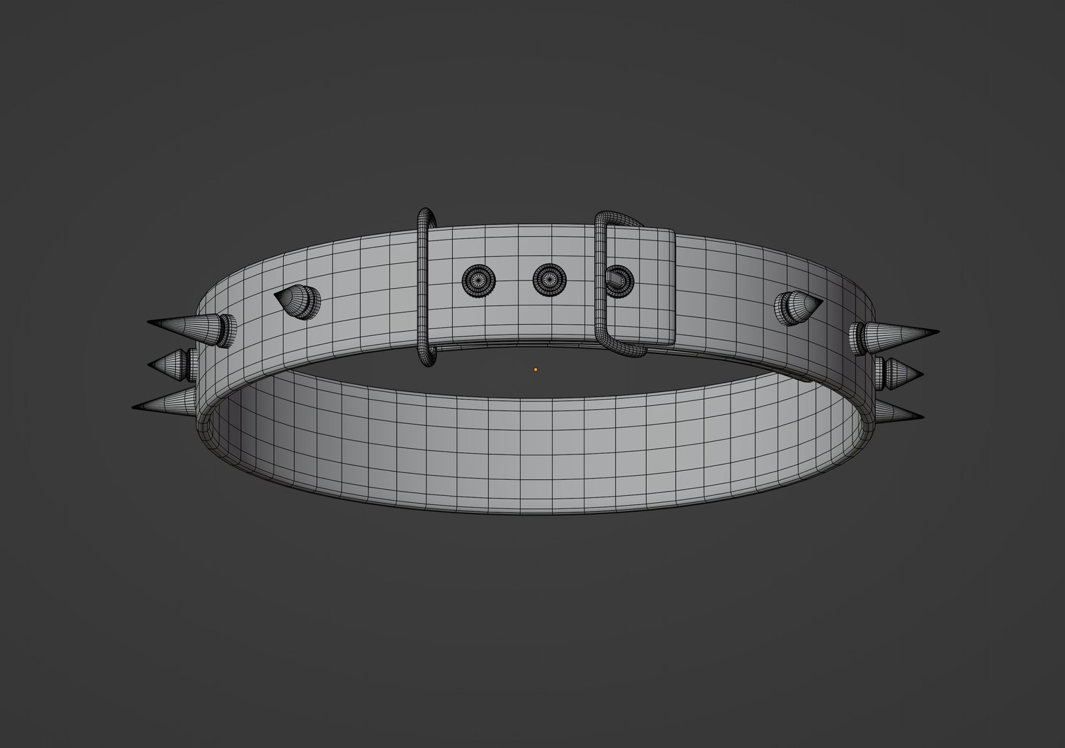 3D Spiked Collar - TurboSquid 2198729