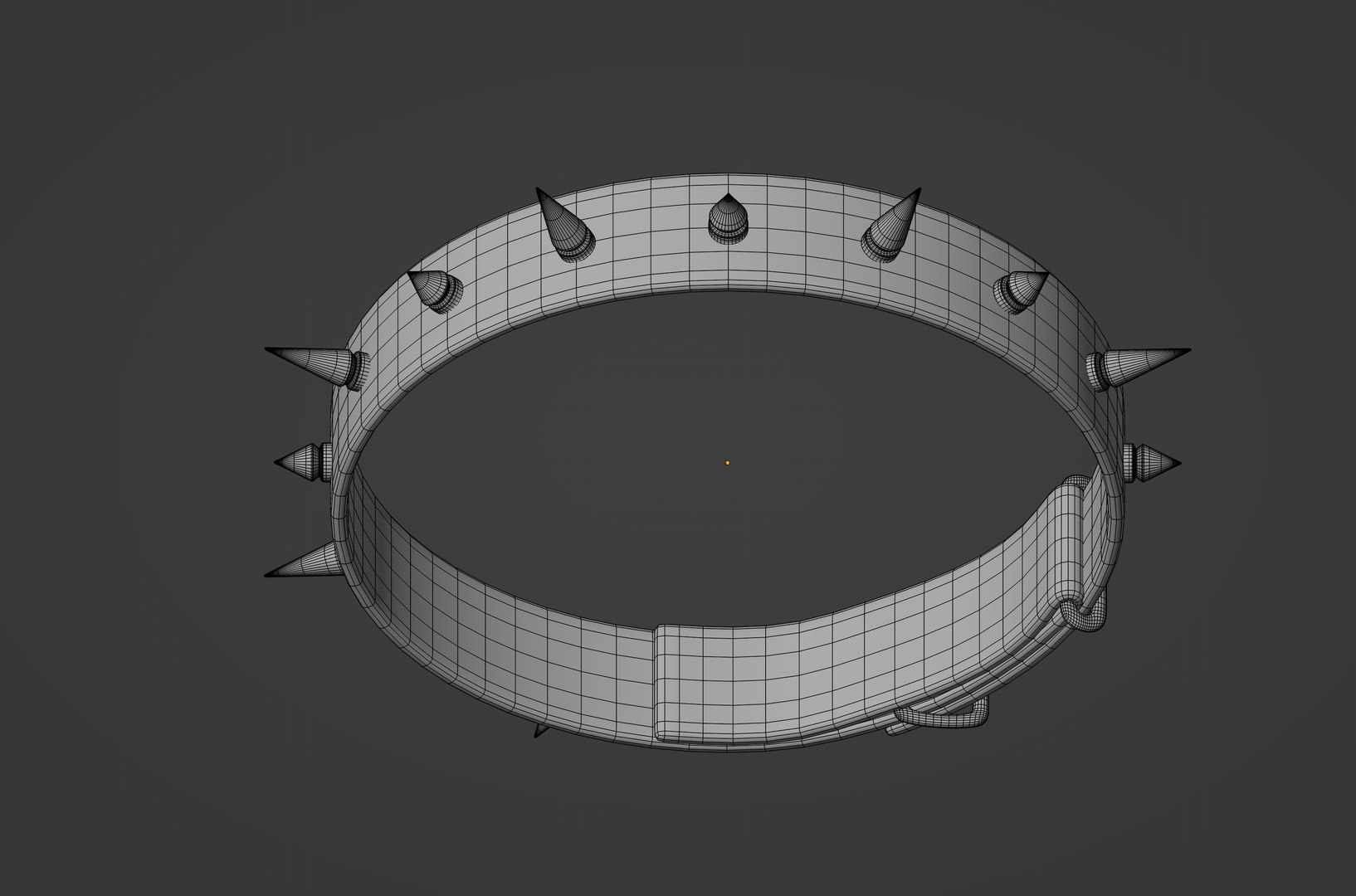 3D Spiked Collar - TurboSquid 2198729