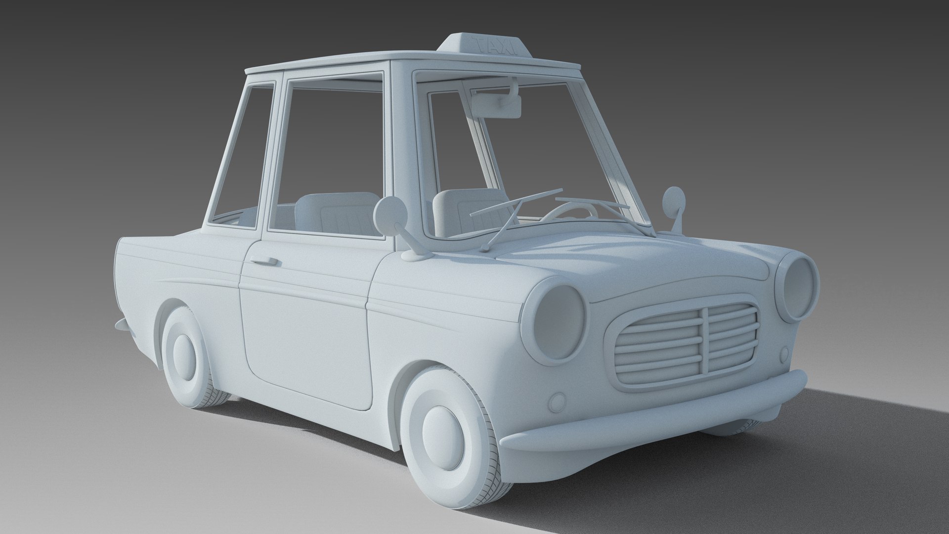 3D Cartoon Car Toon Model - TurboSquid 1538008