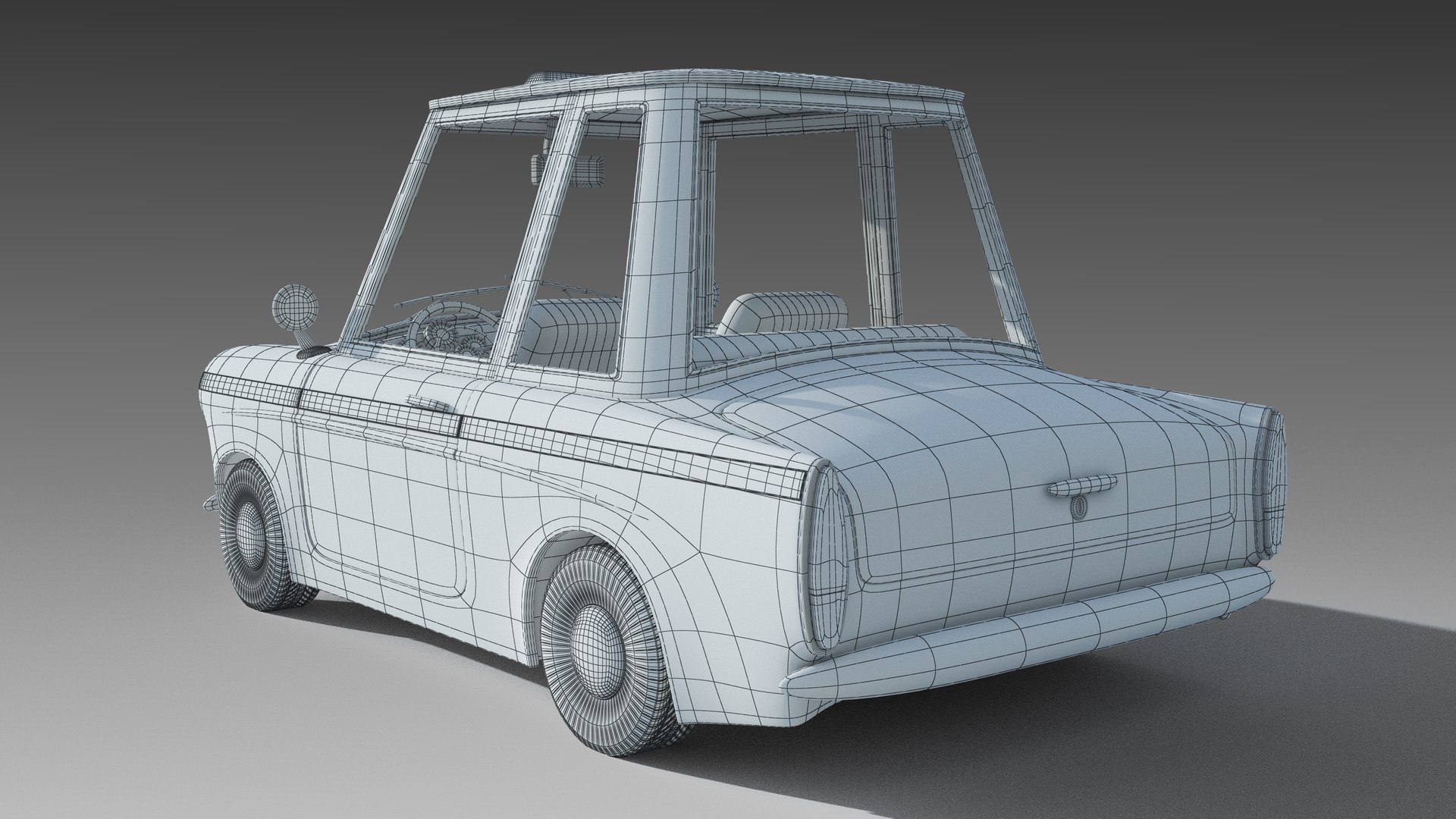 3D Cartoon Car Toon Model - TurboSquid 1538008