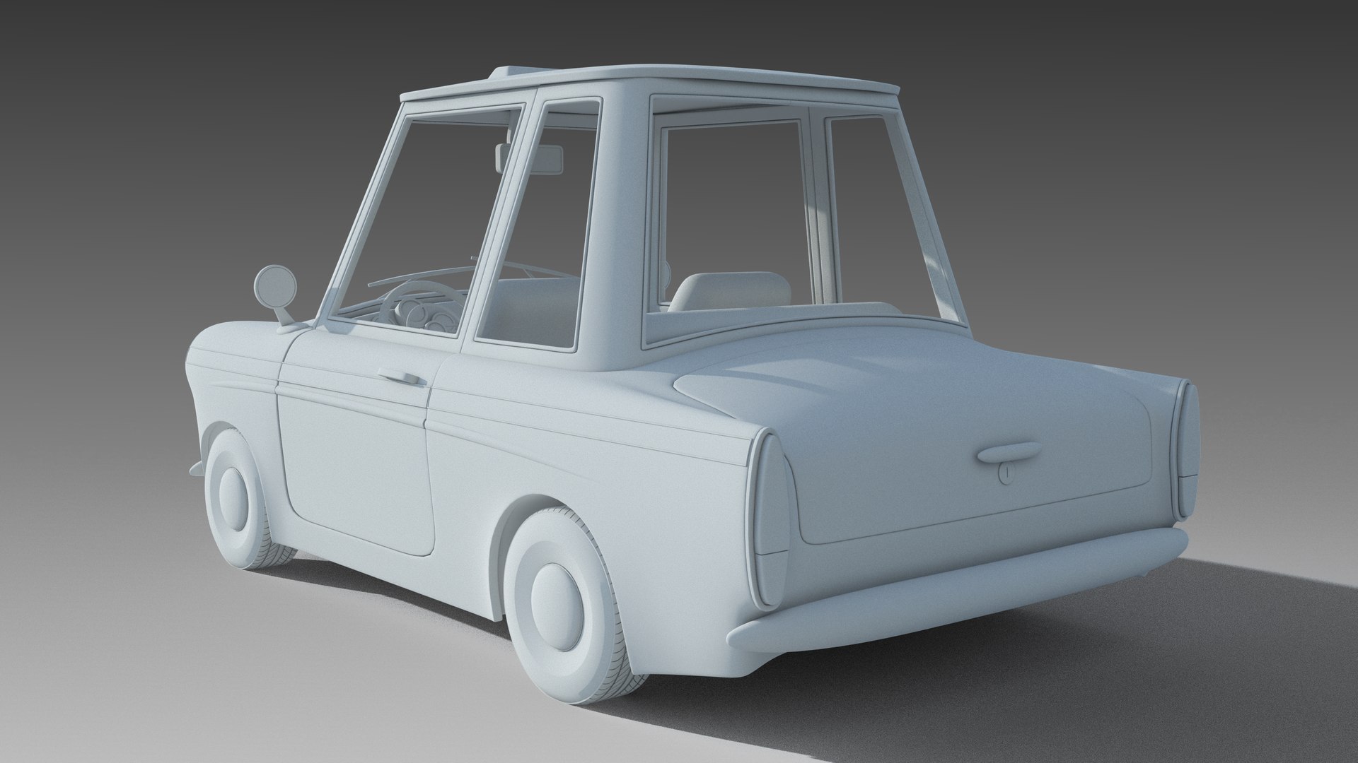 3D Cartoon Car Toon Model - TurboSquid 1538008
