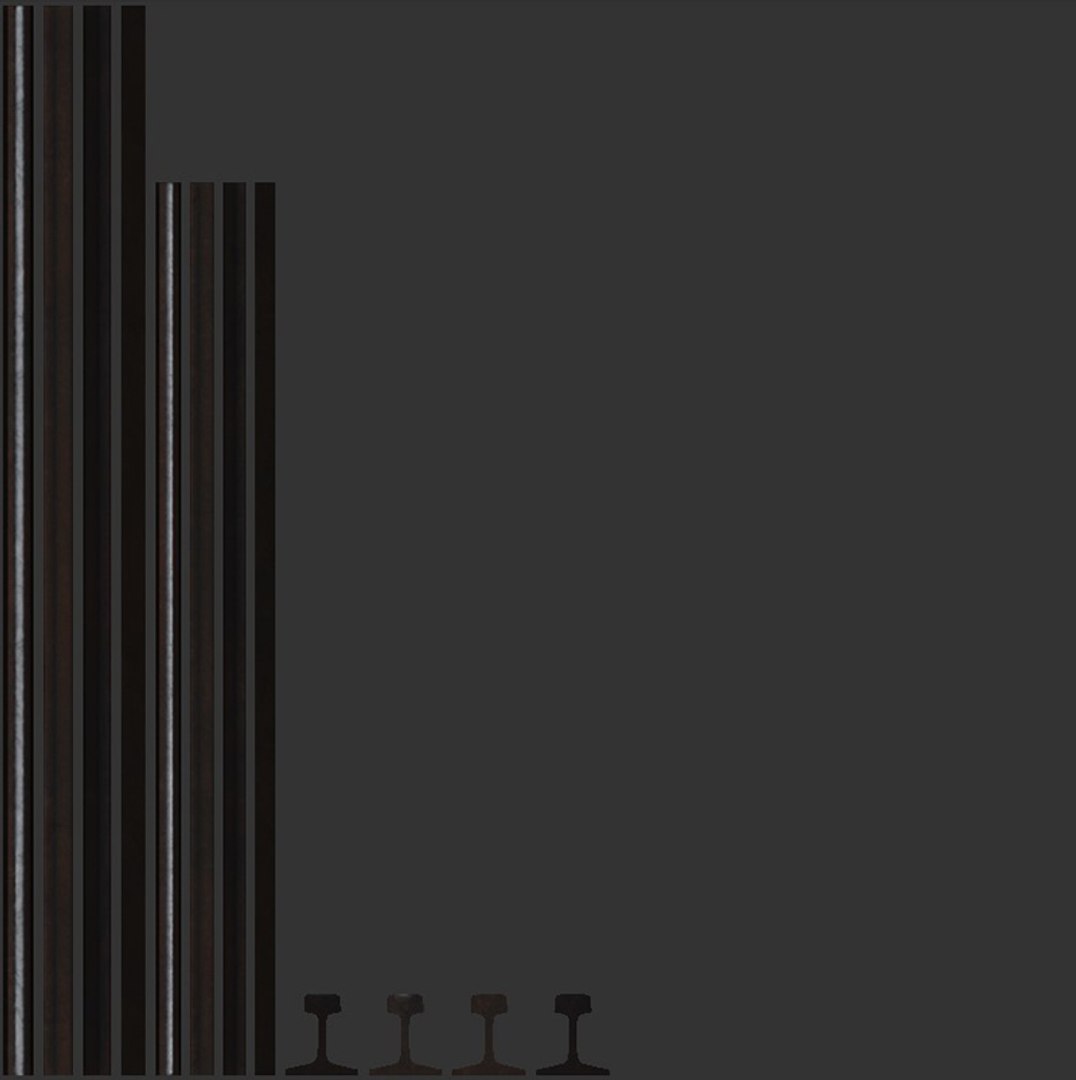 3D Modular Railroad Tracks - TurboSquid 2281428