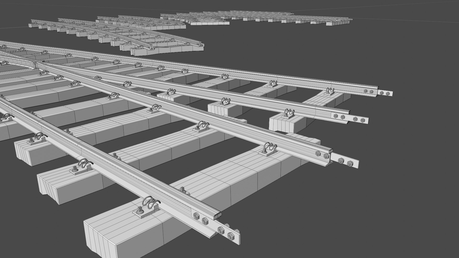 3D Modular Railroad Tracks - TurboSquid 2281428