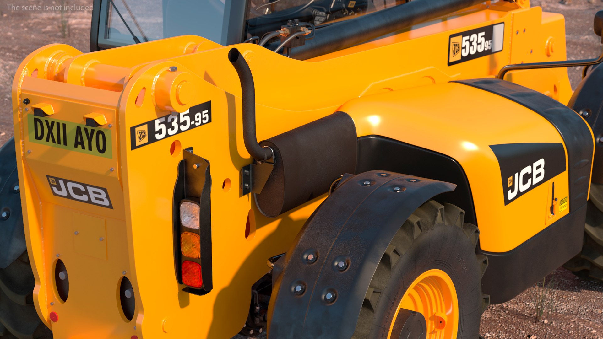 3D Telescopic Handler JCB 535-95 Rigged - TurboSquid 2155521