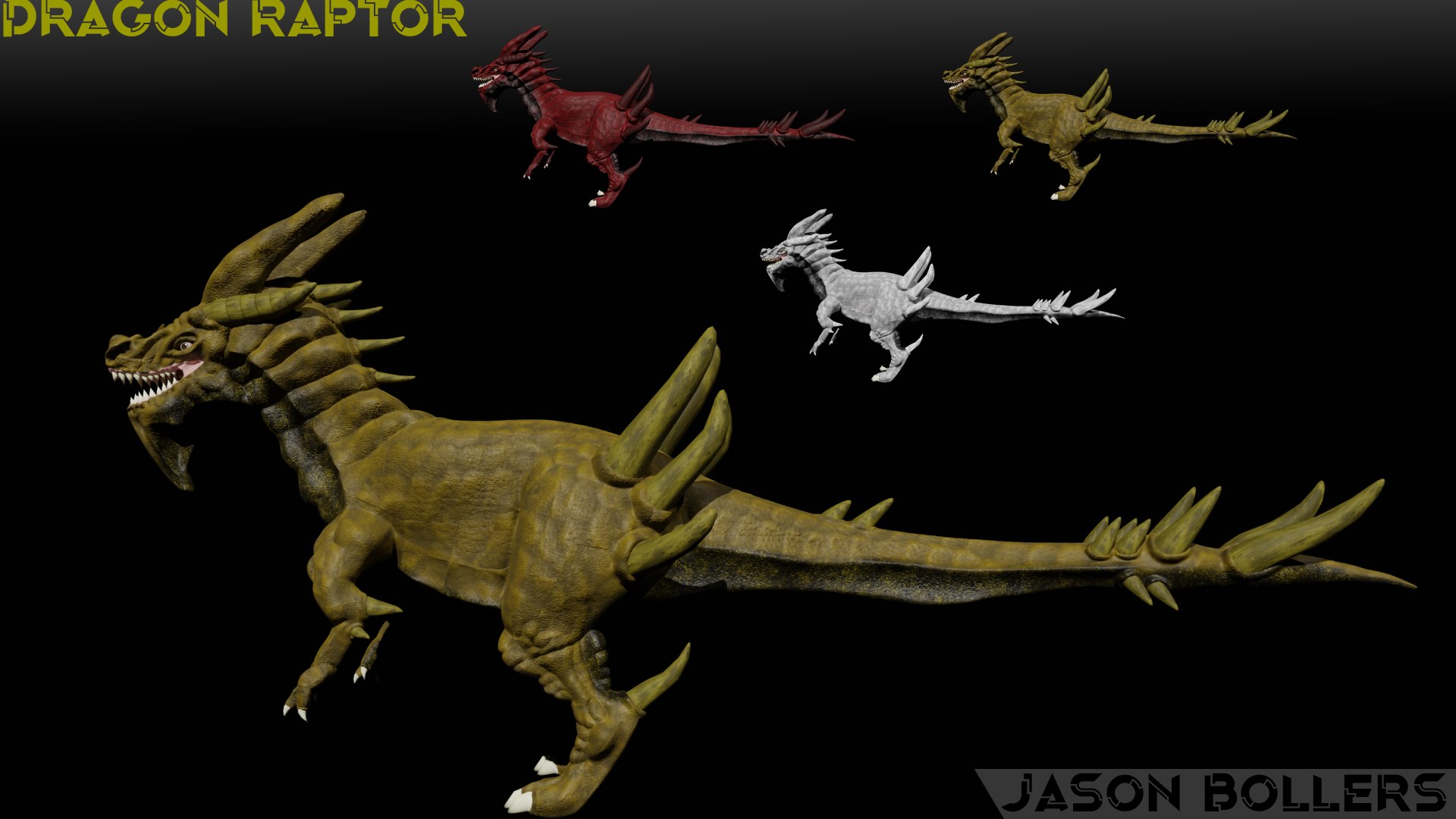 Dragon Raptor 3D - TurboSquid 1847310