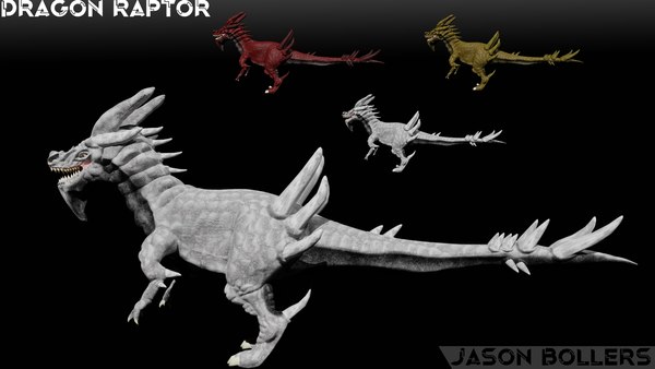 Dragon Raptor 3D - TurboSquid 1847310