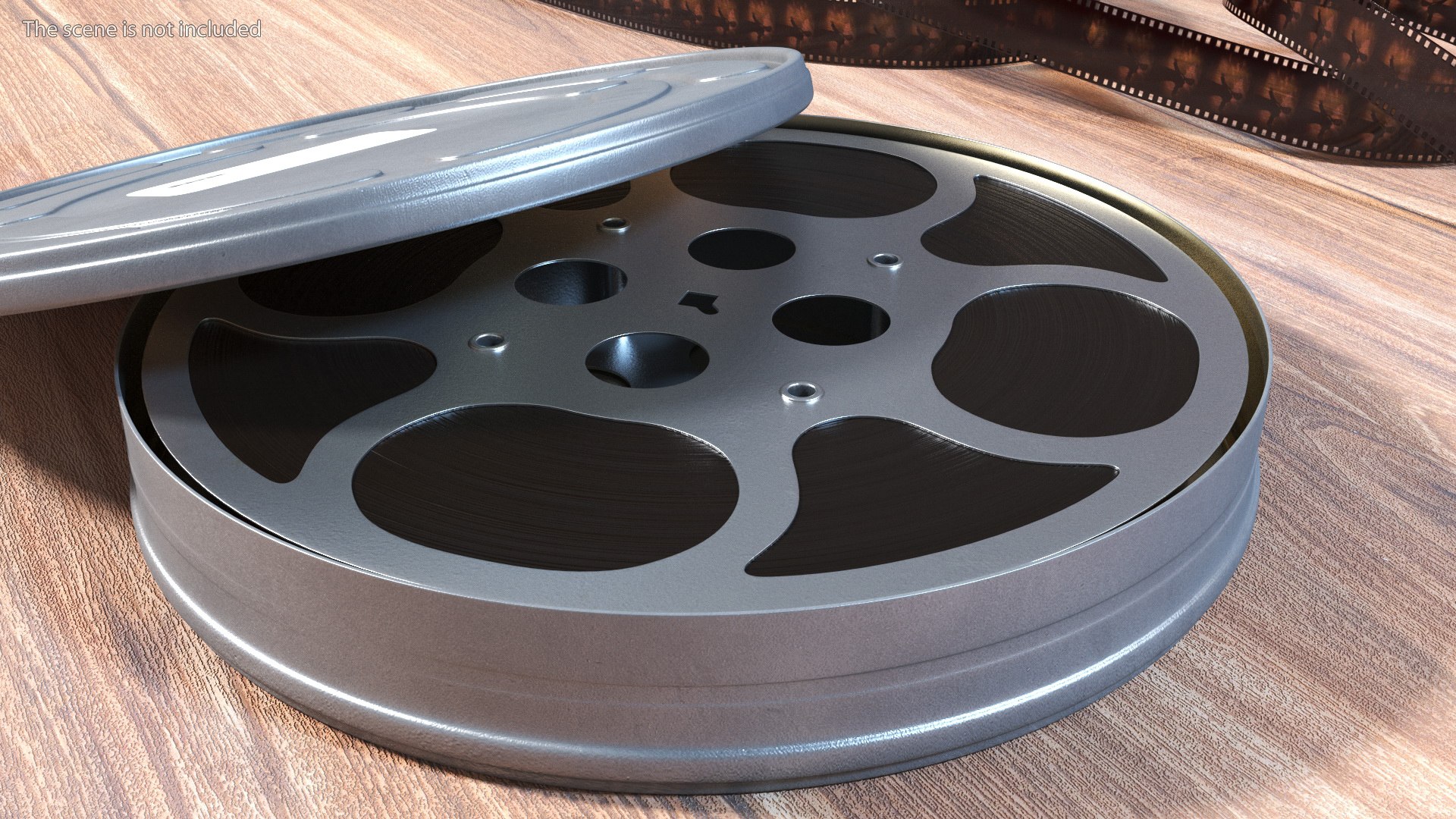 Vintage Metal Movie Reel And Case Tin 3D Model - TurboSquid 2130182