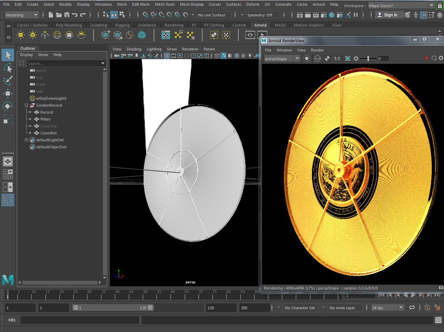 Golden Record 3D - TurboSquid 1615841