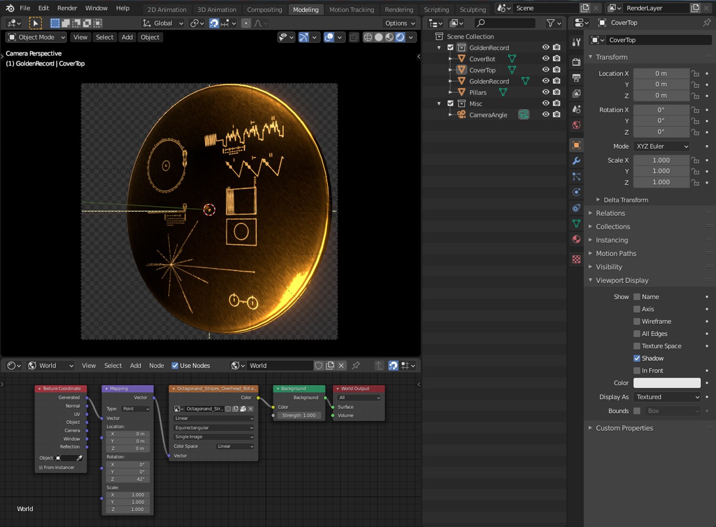 Golden Record 3D - TurboSquid 1615841