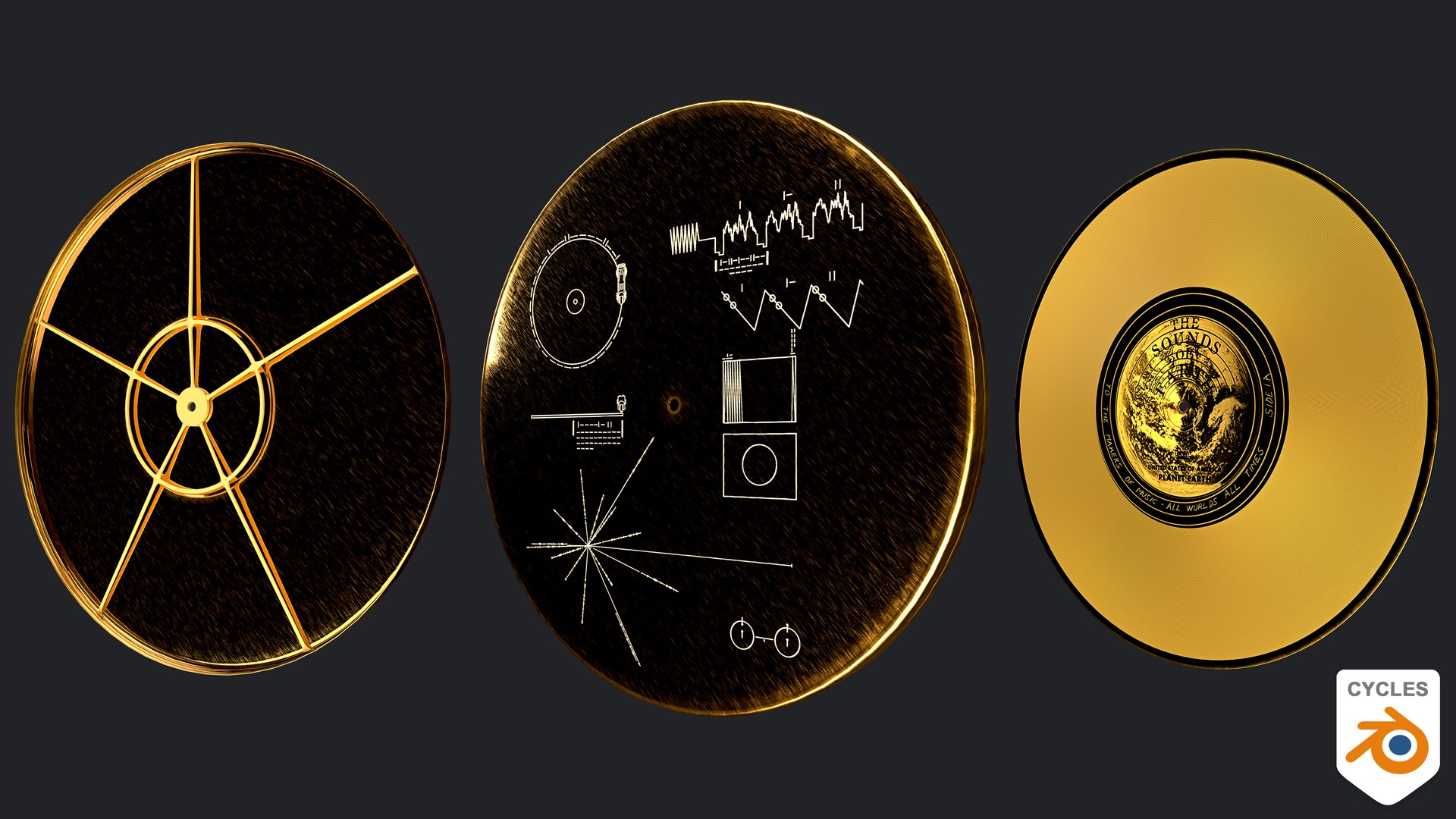 Golden Record 3D - TurboSquid 1615841