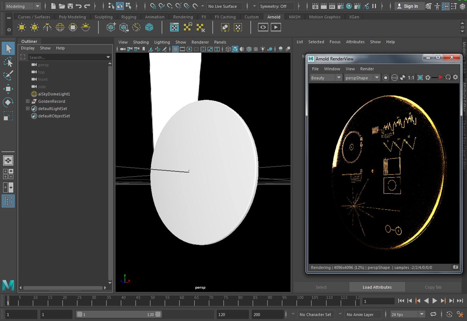 Golden Record 3D - TurboSquid 1615841