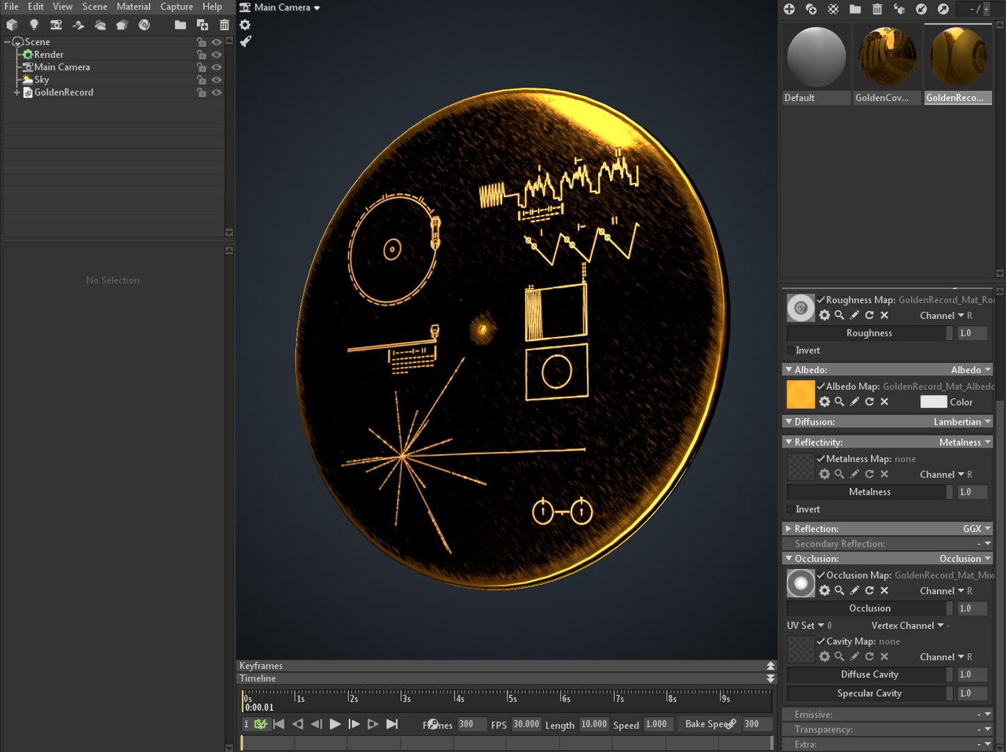 Golden Record 3D - TurboSquid 1615841