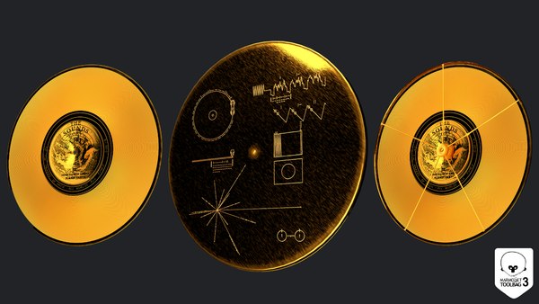 Golden record 3D - TurboSquid 1615841