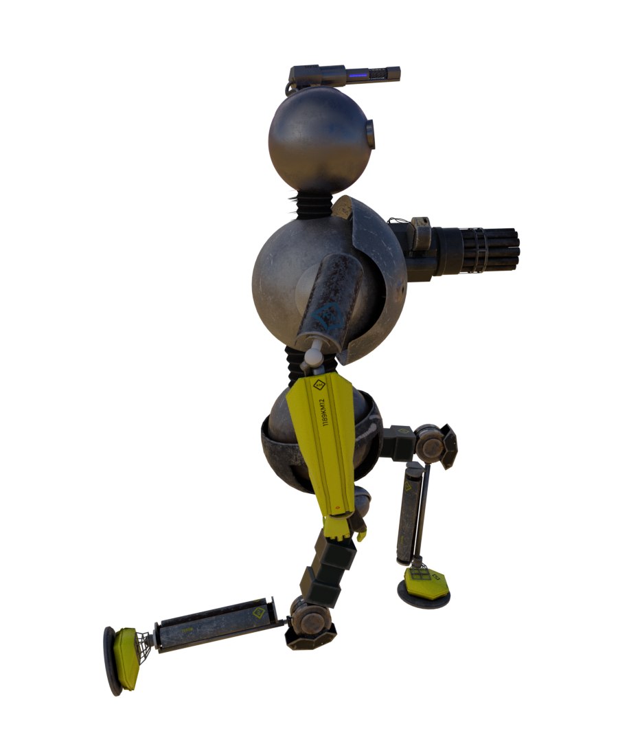 Free 3D Robots Gun - TurboSquid 1215372