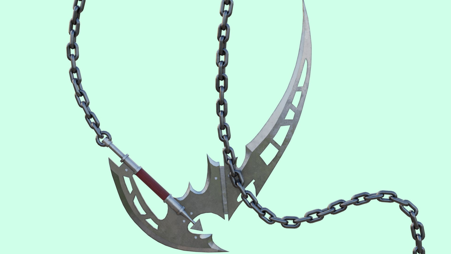 3D model Chain Flail Blade Weapon - TurboSquid 1819863