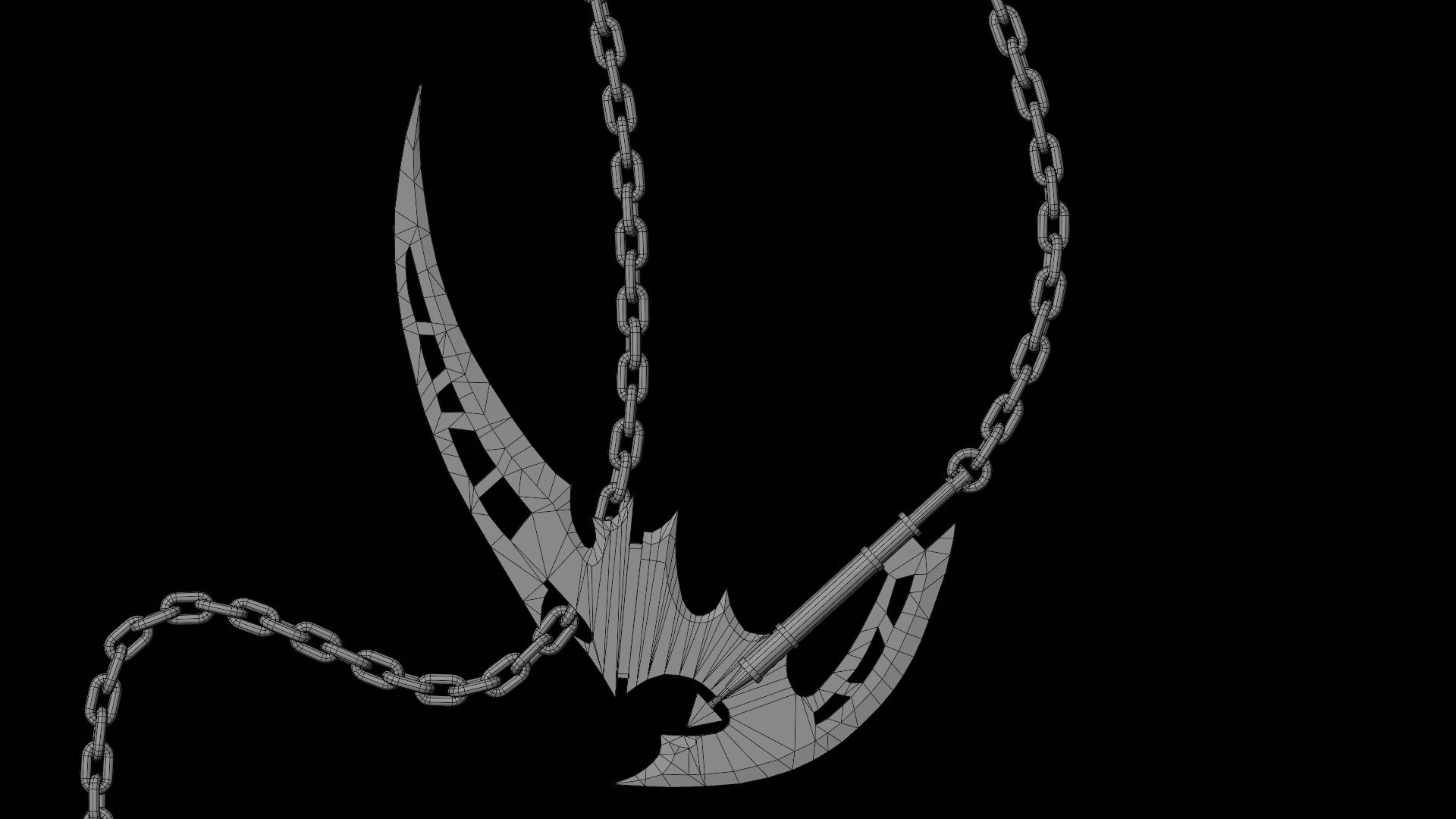 3D model Chain Flail Blade Weapon - TurboSquid 1819863