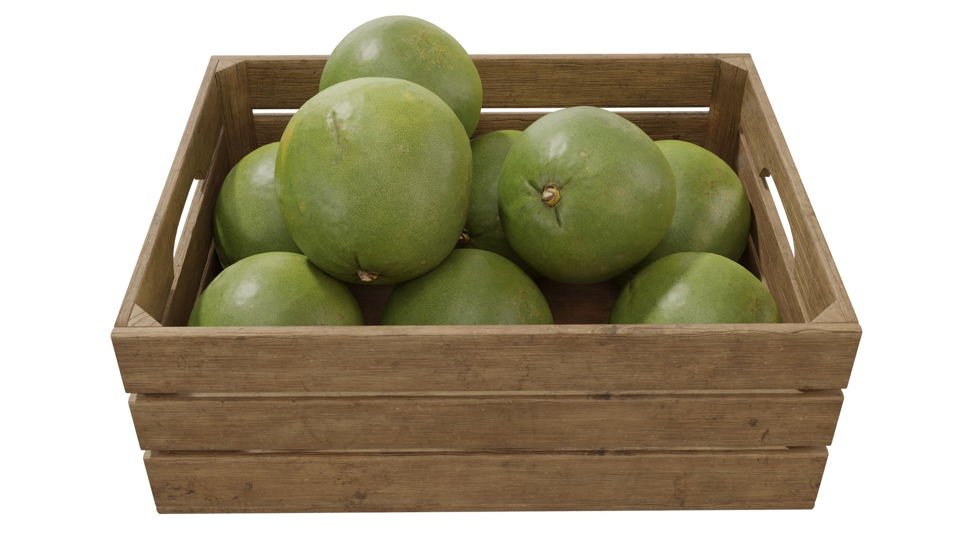 3D Pomelo Crates Model - TurboSquid 1967166