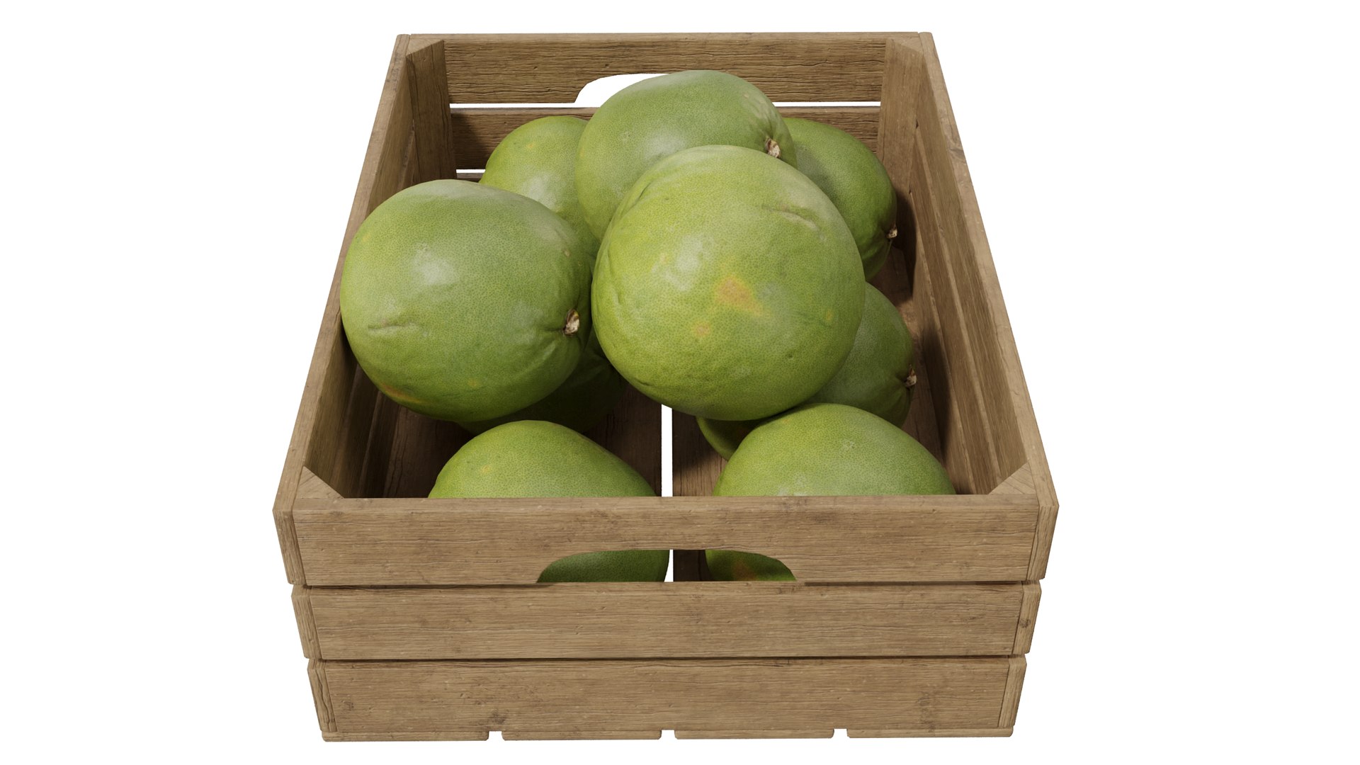3D Pomelo Crates Model - TurboSquid 1967166