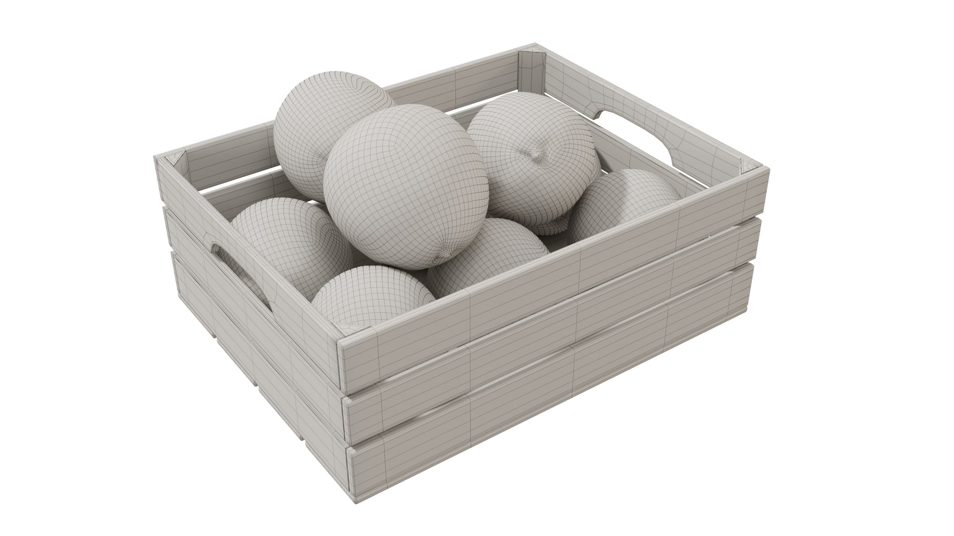 3D Pomelo Crates Model - TurboSquid 1967166