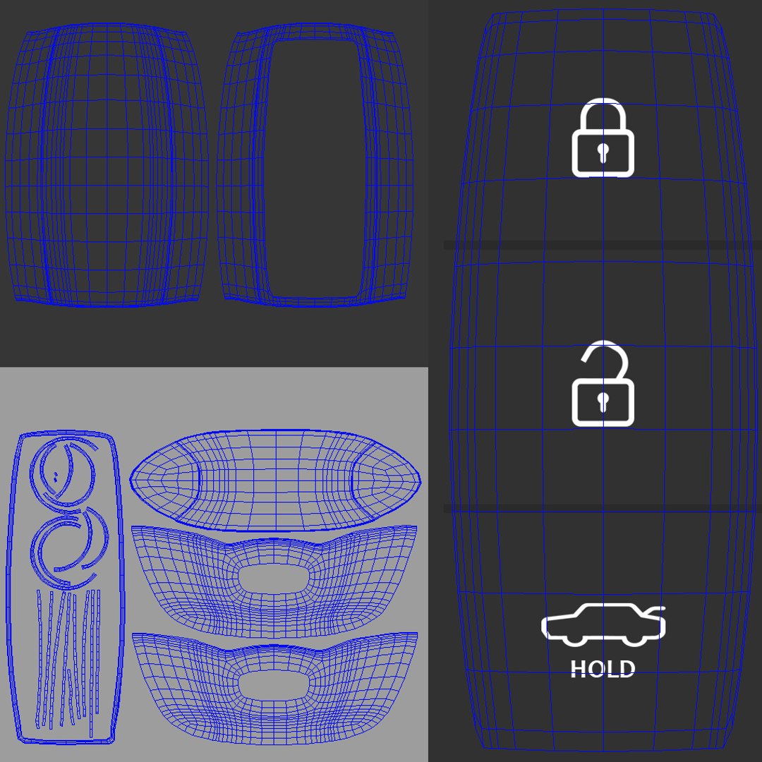 Car Key 3D Model - TurboSquid 1764619