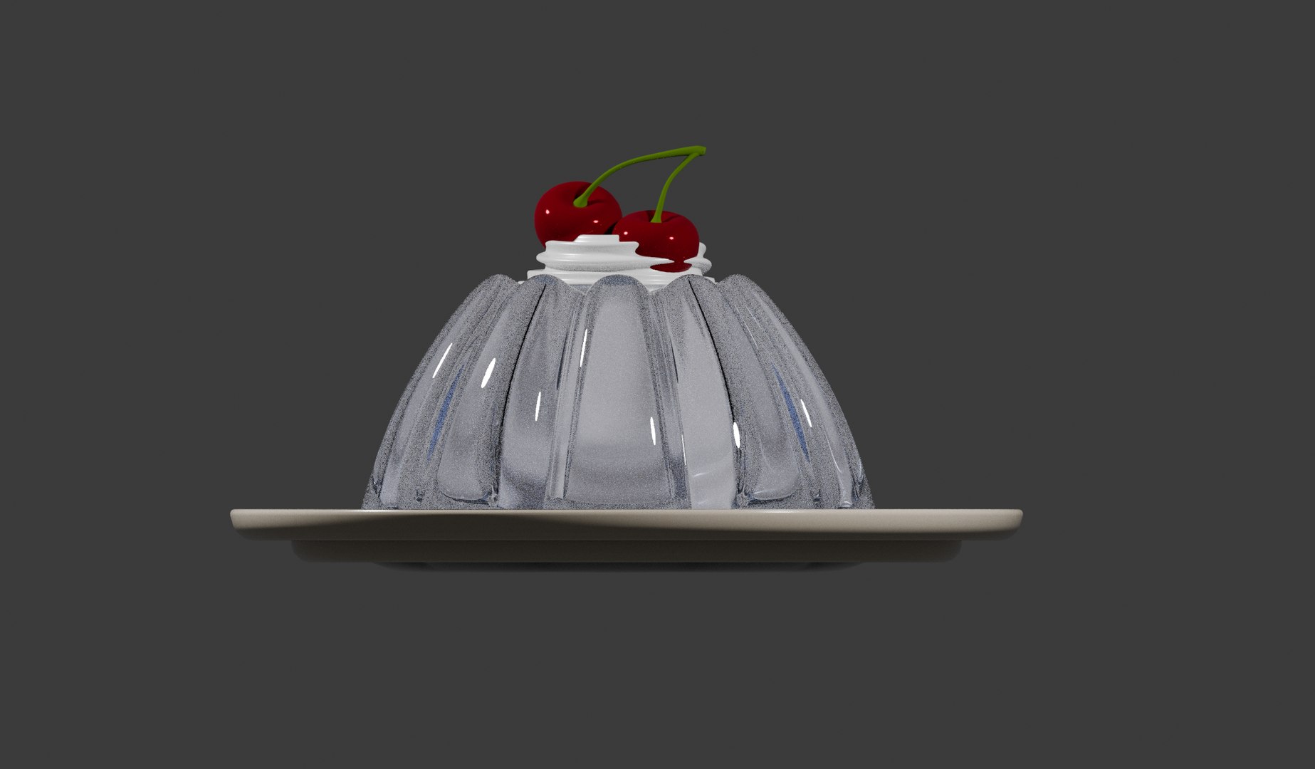Jelly On Plate Model - TurboSquid 2226173
