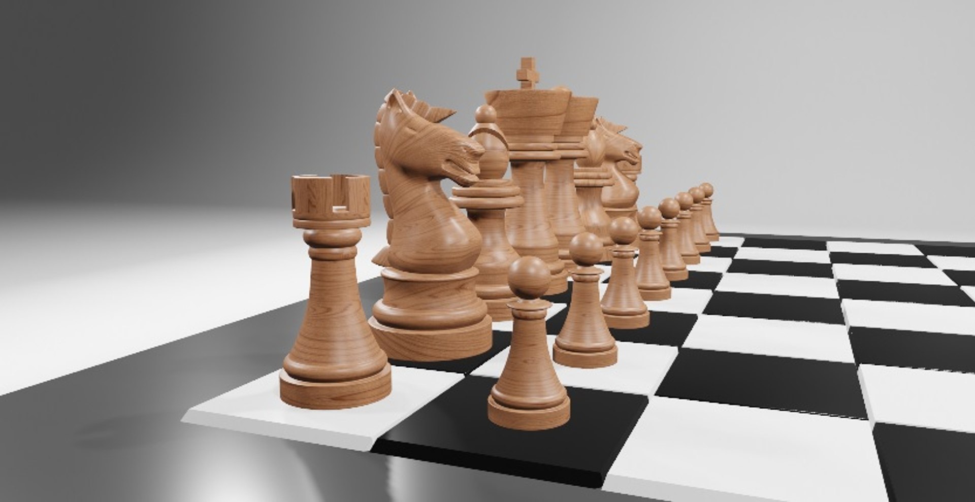 3D Wooden Chess Model - TurboSquid 1548453