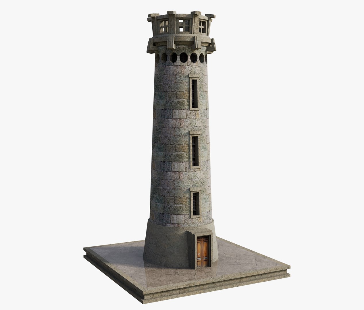 Free 3D Ancient Tower Model - TurboSquid 2308763