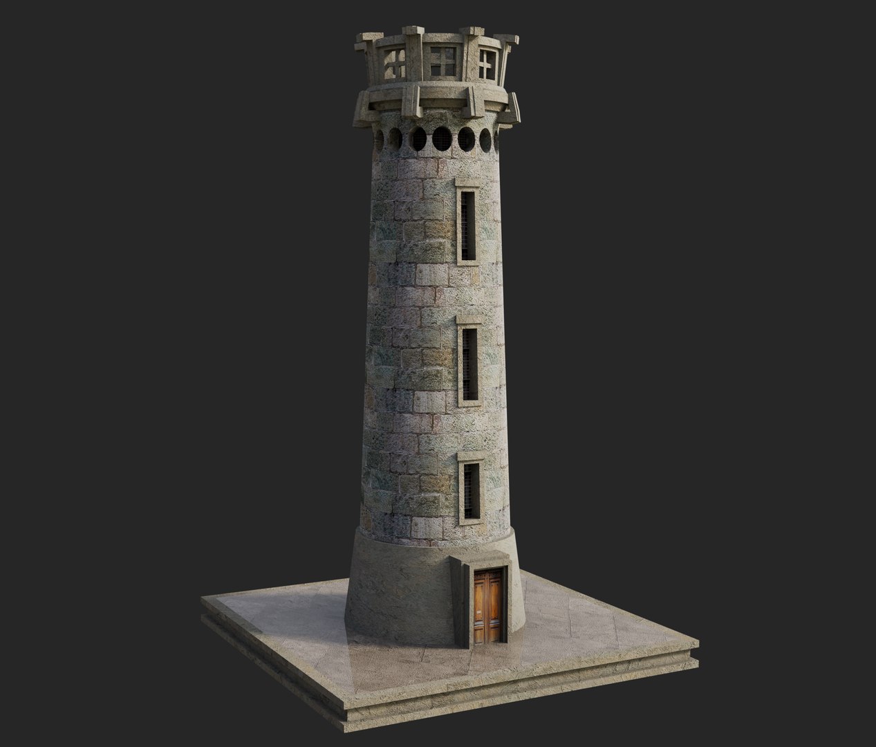 Free 3D Ancient Tower Model - TurboSquid 2308763