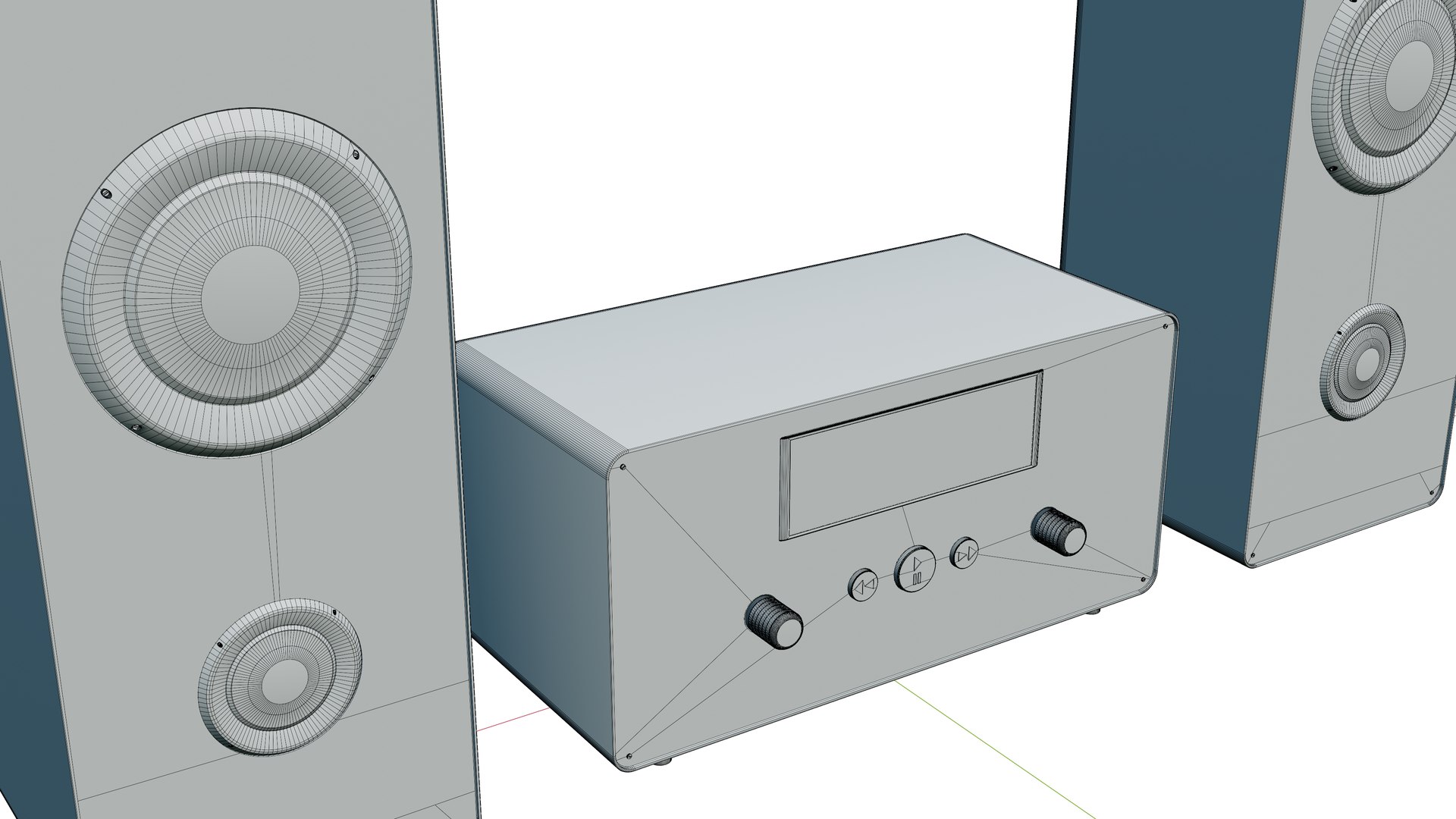 3D Audio System Minimal Model - TurboSquid 1994340