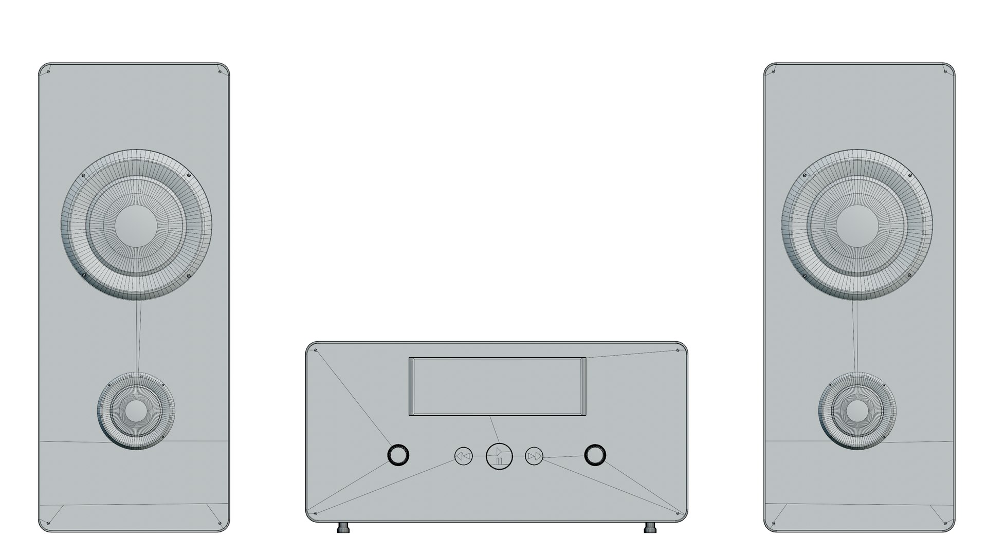 3D Audio System Minimal Model - TurboSquid 1994340