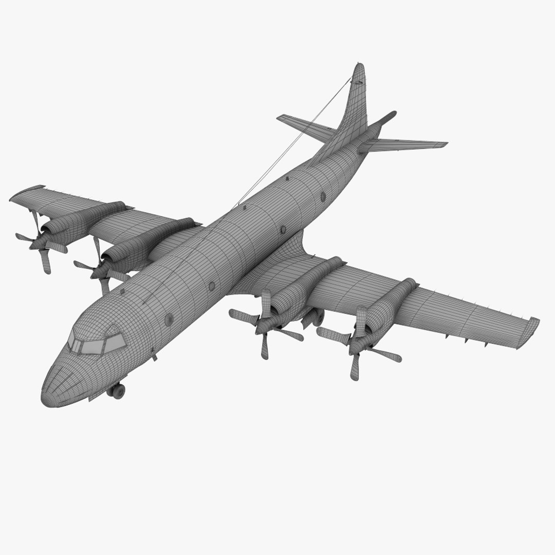 3d Model Of Lockheed P3 Orion Military