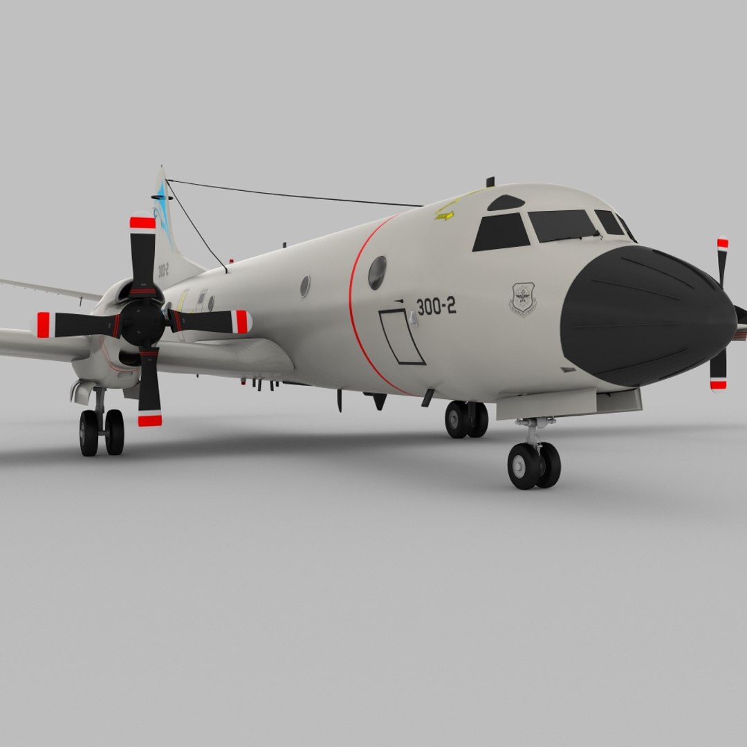 3d Model Of Lockheed P3 Orion Military