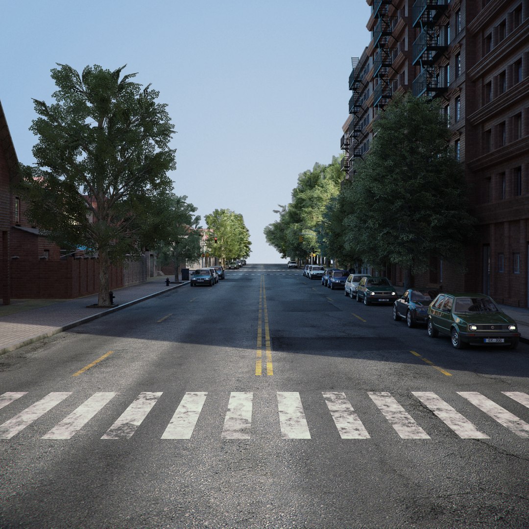 City Exterior Streets 3D Model - TurboSquid 1512186