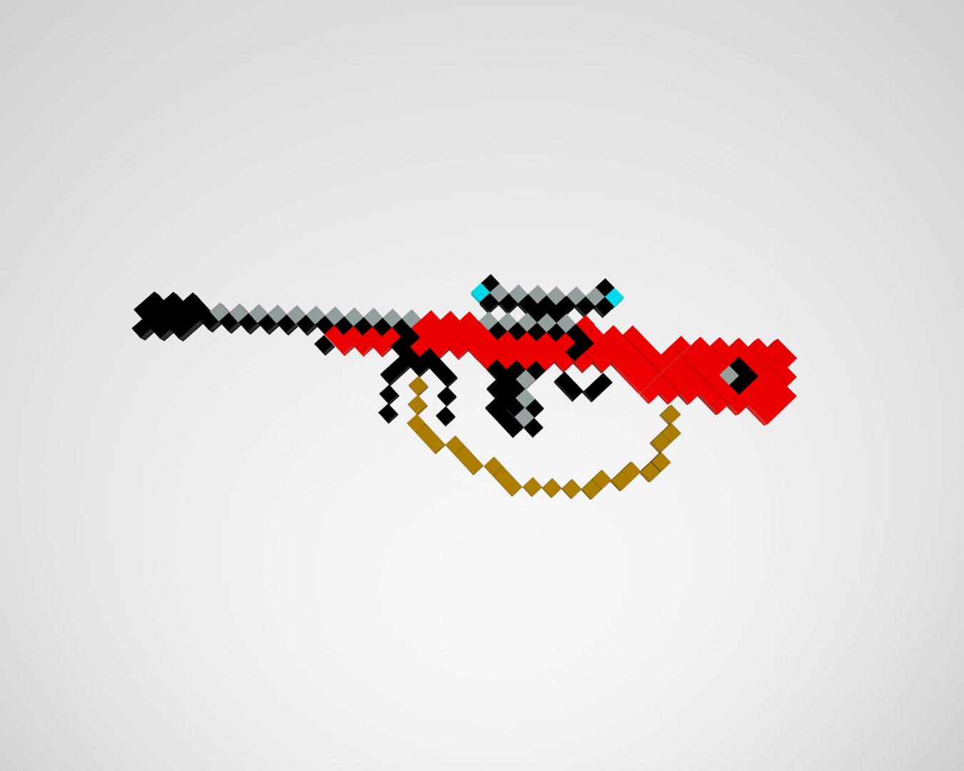 Sniper Pixel 3D - TurboSquid 1289046