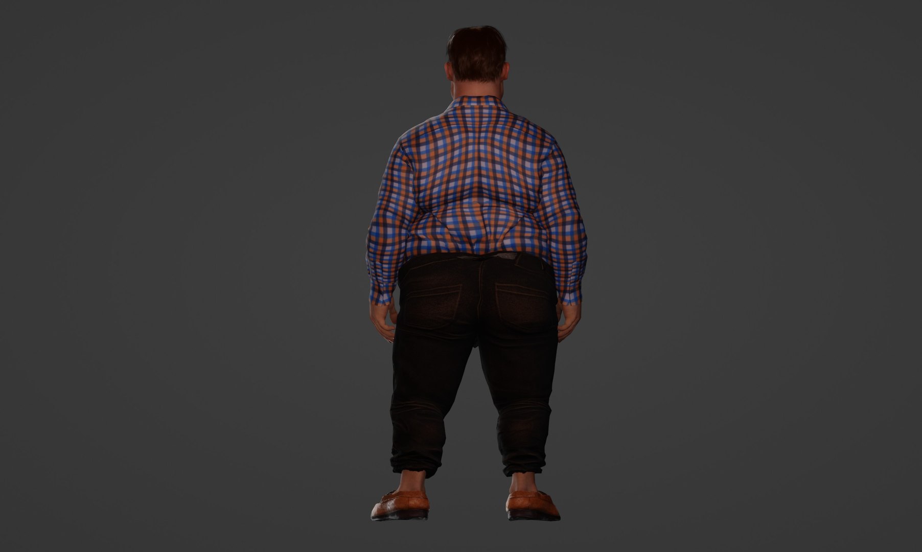 3D Fat Man Model - TurboSquid 2076476
