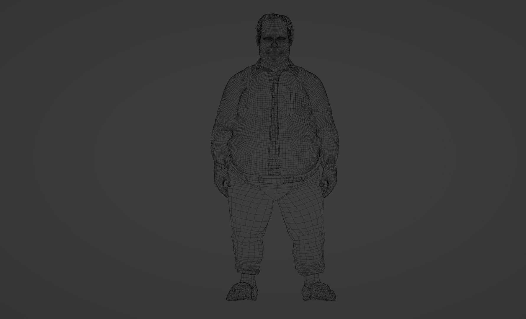 3D Fat Man Model - TurboSquid 2076476