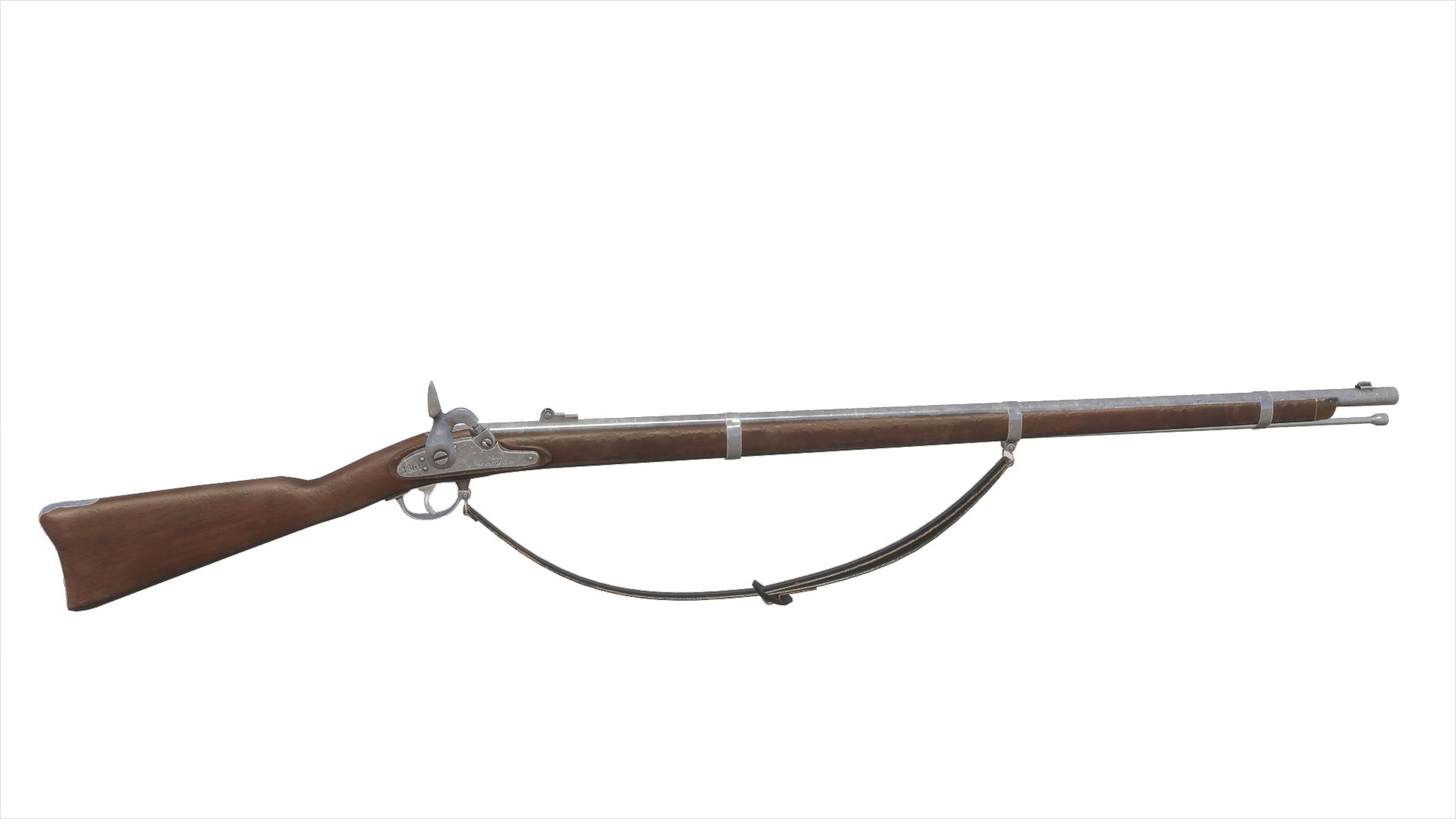 Springfield 1861 Rifle 3D Model - TurboSquid 1870946