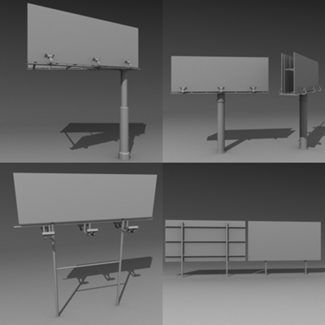 bill board billboard 3d dxf