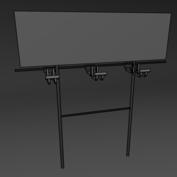 bill board billboard 3d dxf