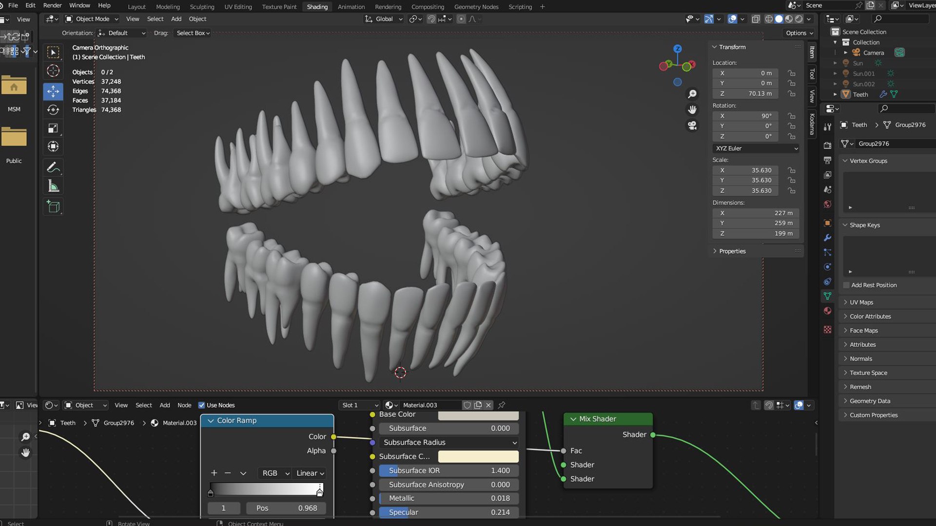 3D Teeth Model - TurboSquid 2278040