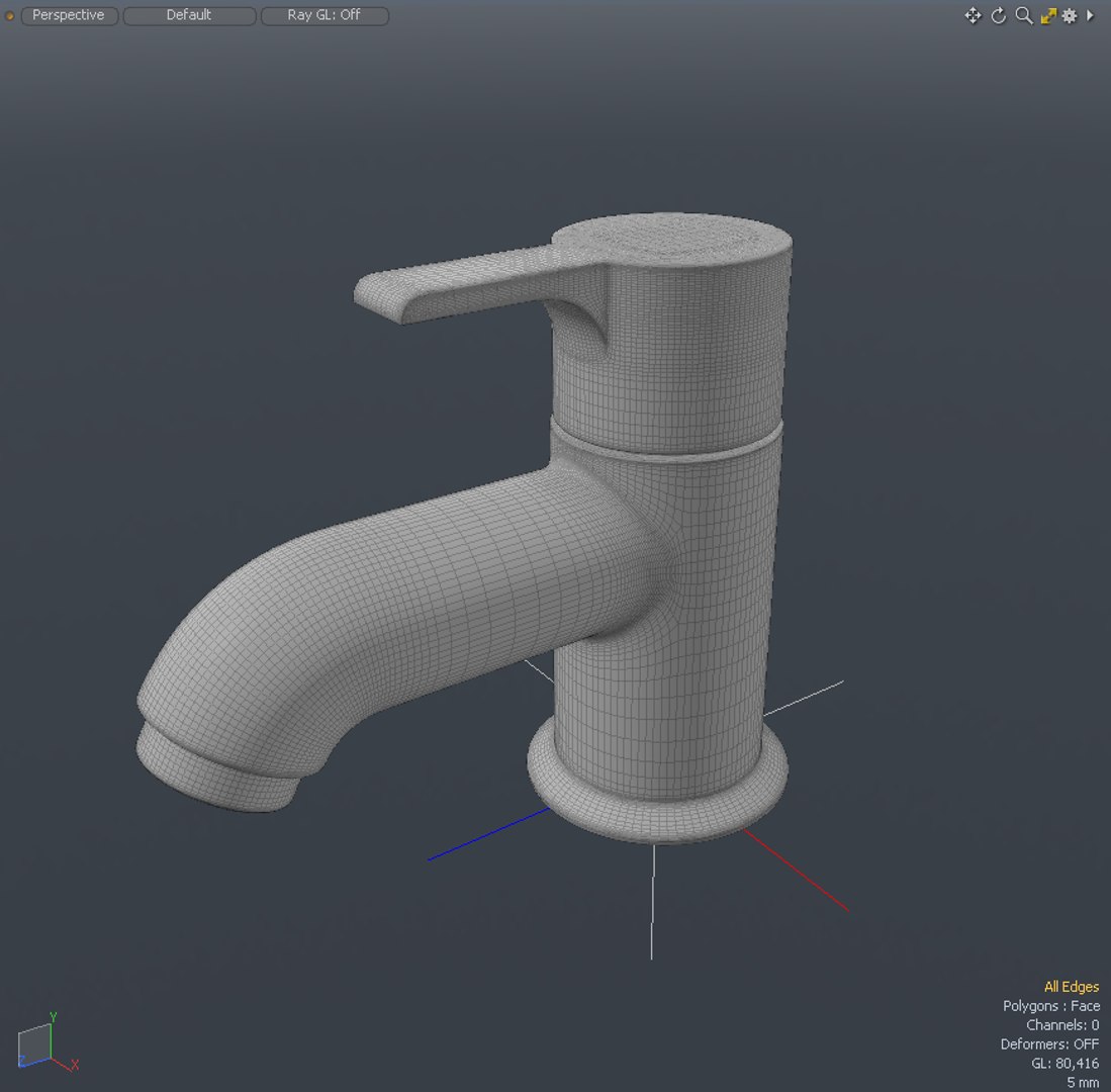 3d mixer tap model