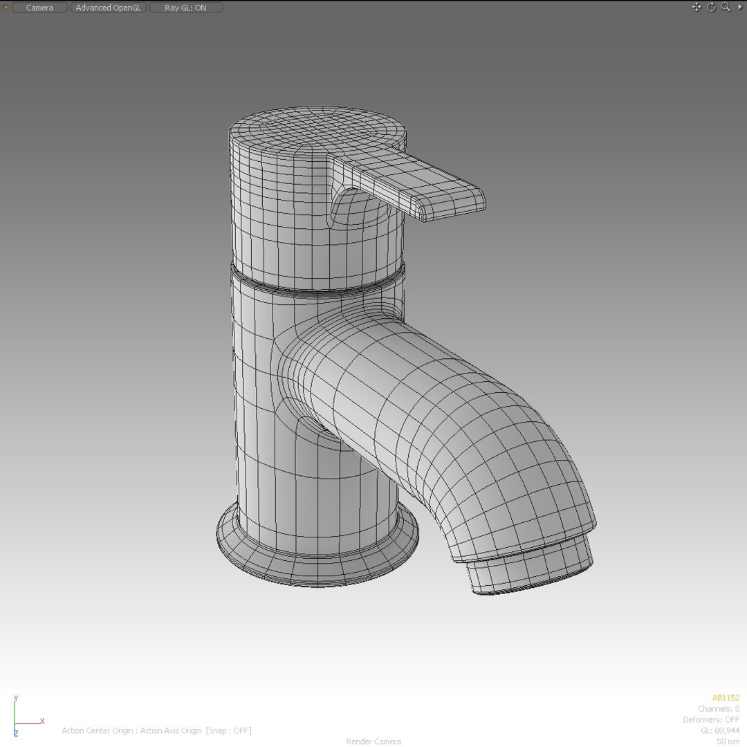 3d mixer tap model