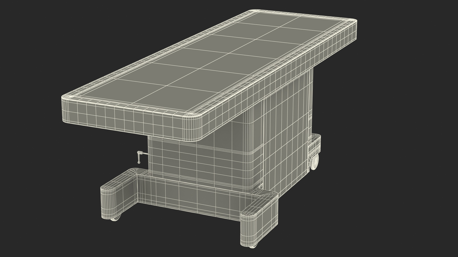 Horizontal Interactive Table With Display The Brain Device 3D ...
