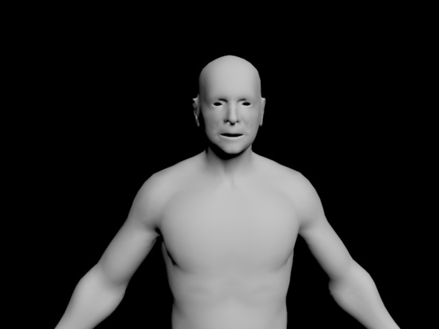 3d male char base model