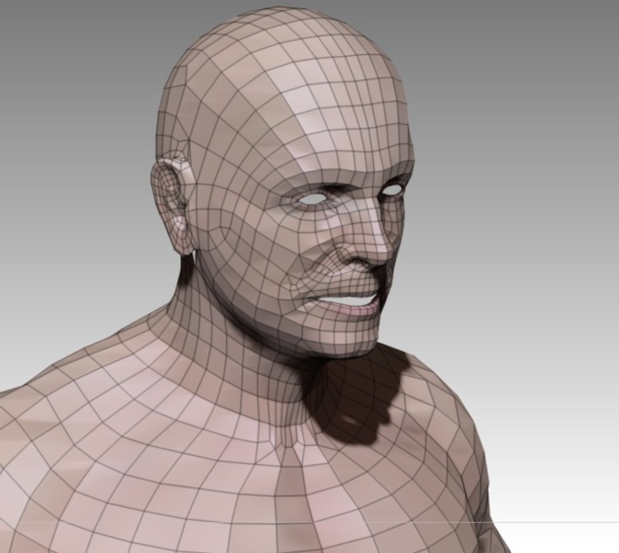 3d male char base model