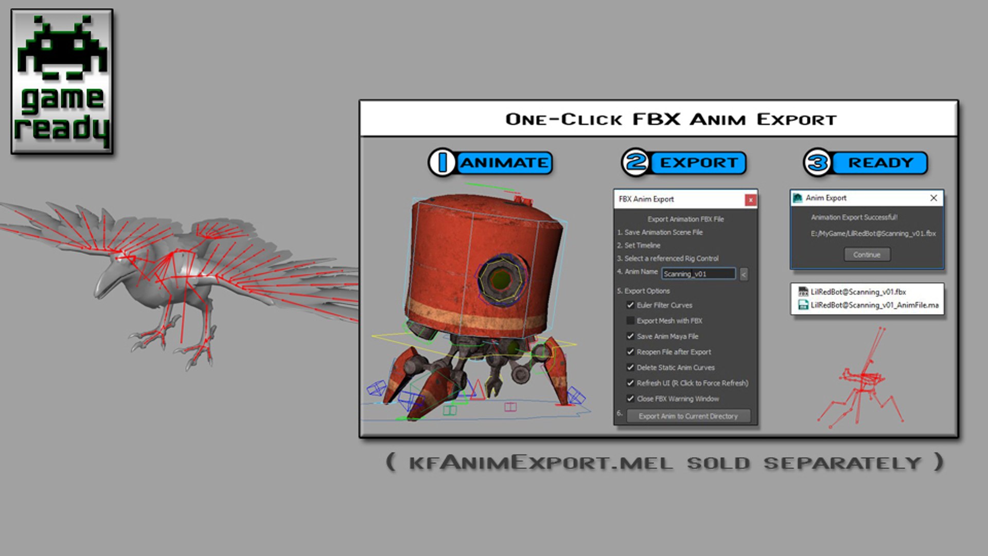 Vail Crow Anim Rig Model - TurboSquid 2163307
