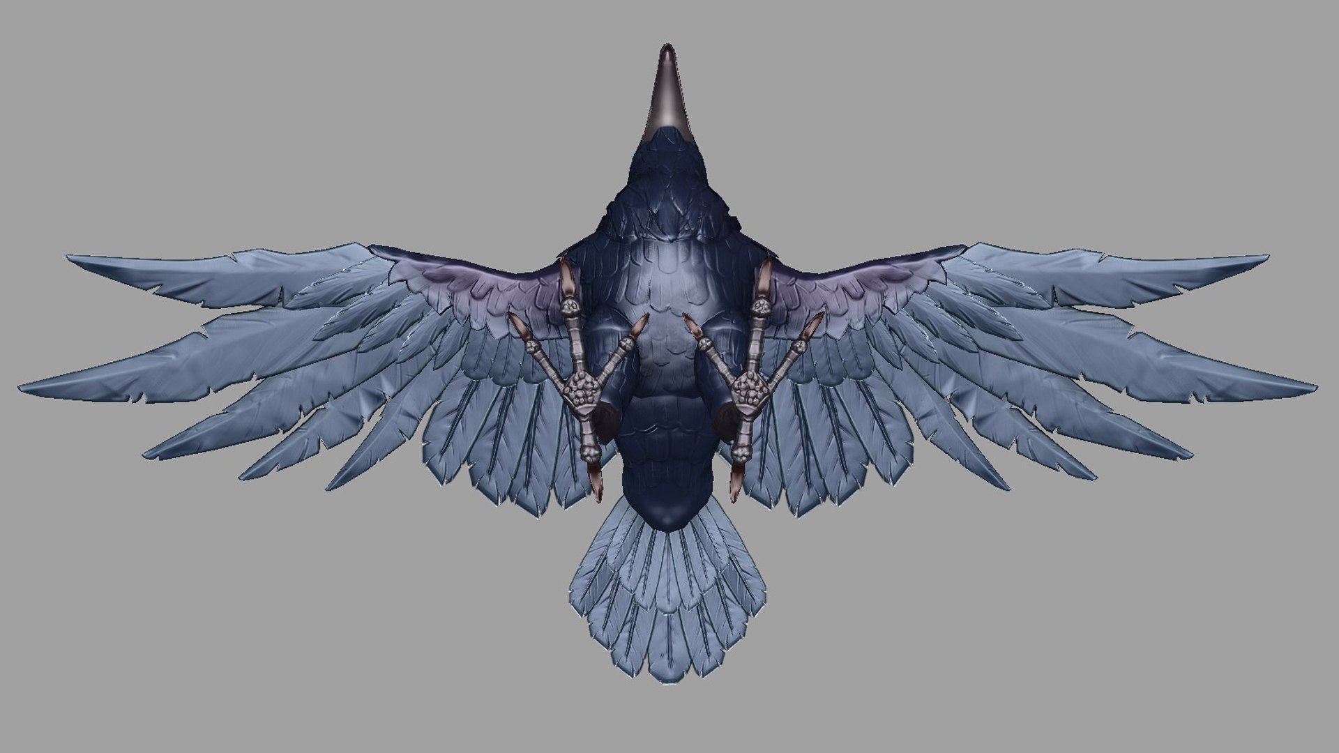 Vail Crow Anim Rig Model - TurboSquid 2163307