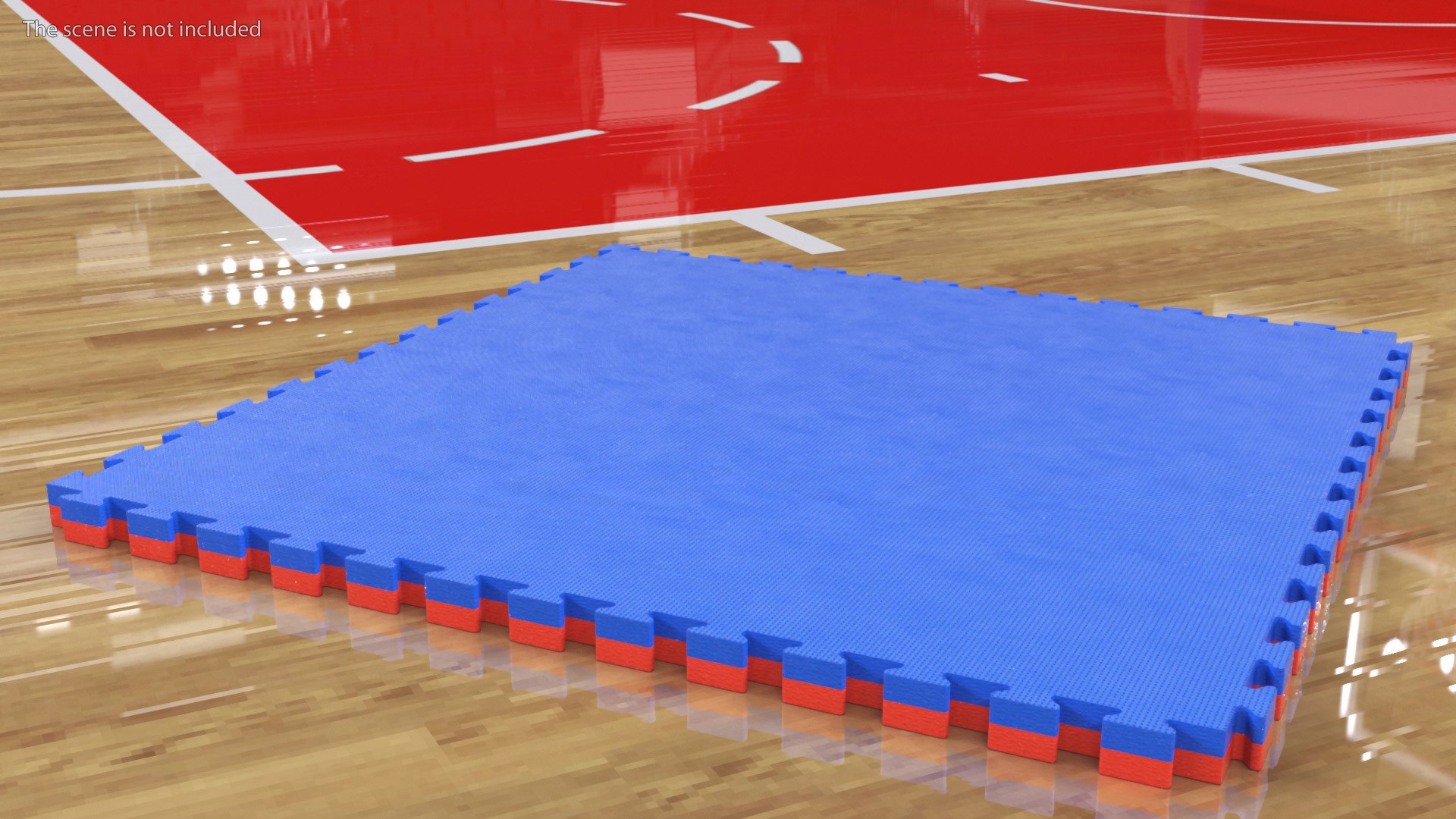 Tatami Puzzle Blue and Red 3D model - TurboSquid 1984573