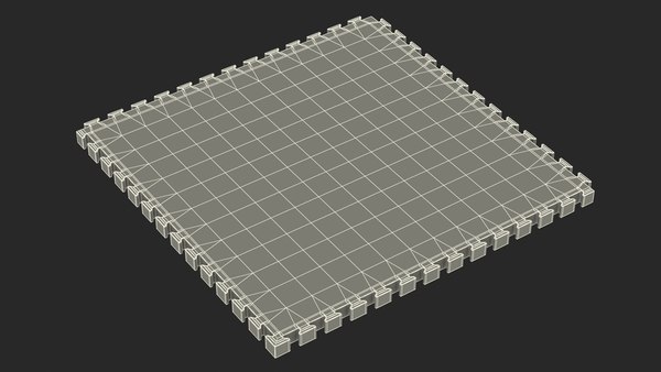 modelo 3d Tatami Puzzle Azul y Rojo - TurboSquid 1984573