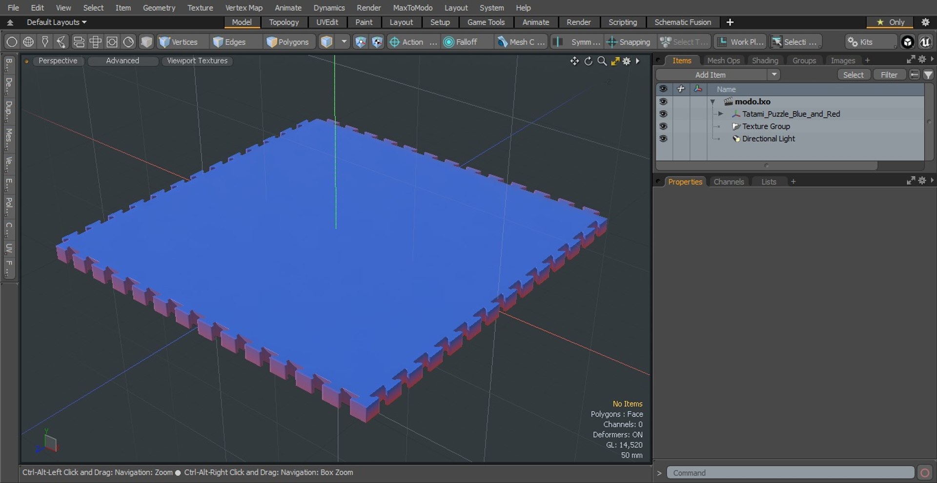 Tatami Puzzle Blue and Red 3D model - TurboSquid 1984573